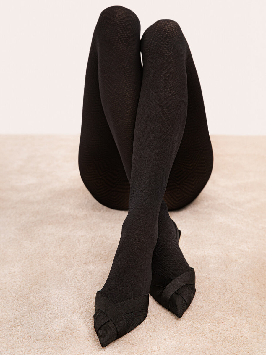 Symmetric Opaque Tights - Shop Leg Appeal